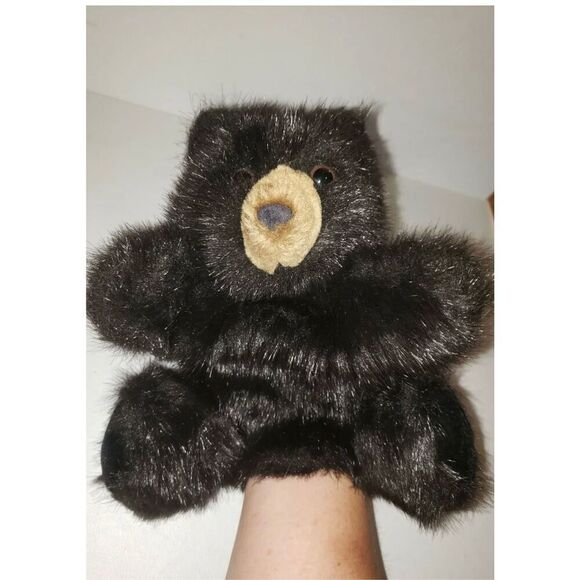 Folkmanis Puppets | Toys | Folkmanis Bearhand Puppet Baby Black Bear ...